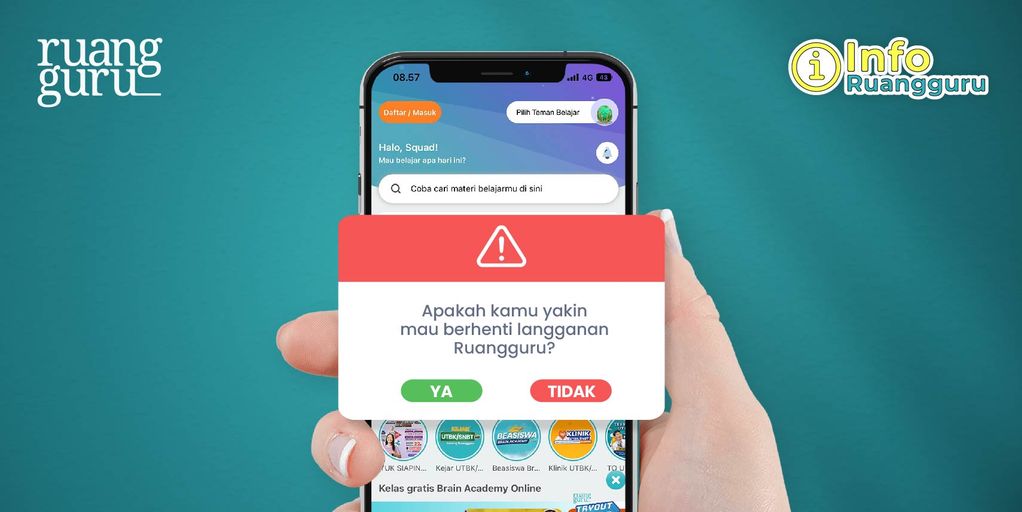 Cara Berhenti Berlangganan, Batalkan Pesanan & Hapus Akun Ruangguru